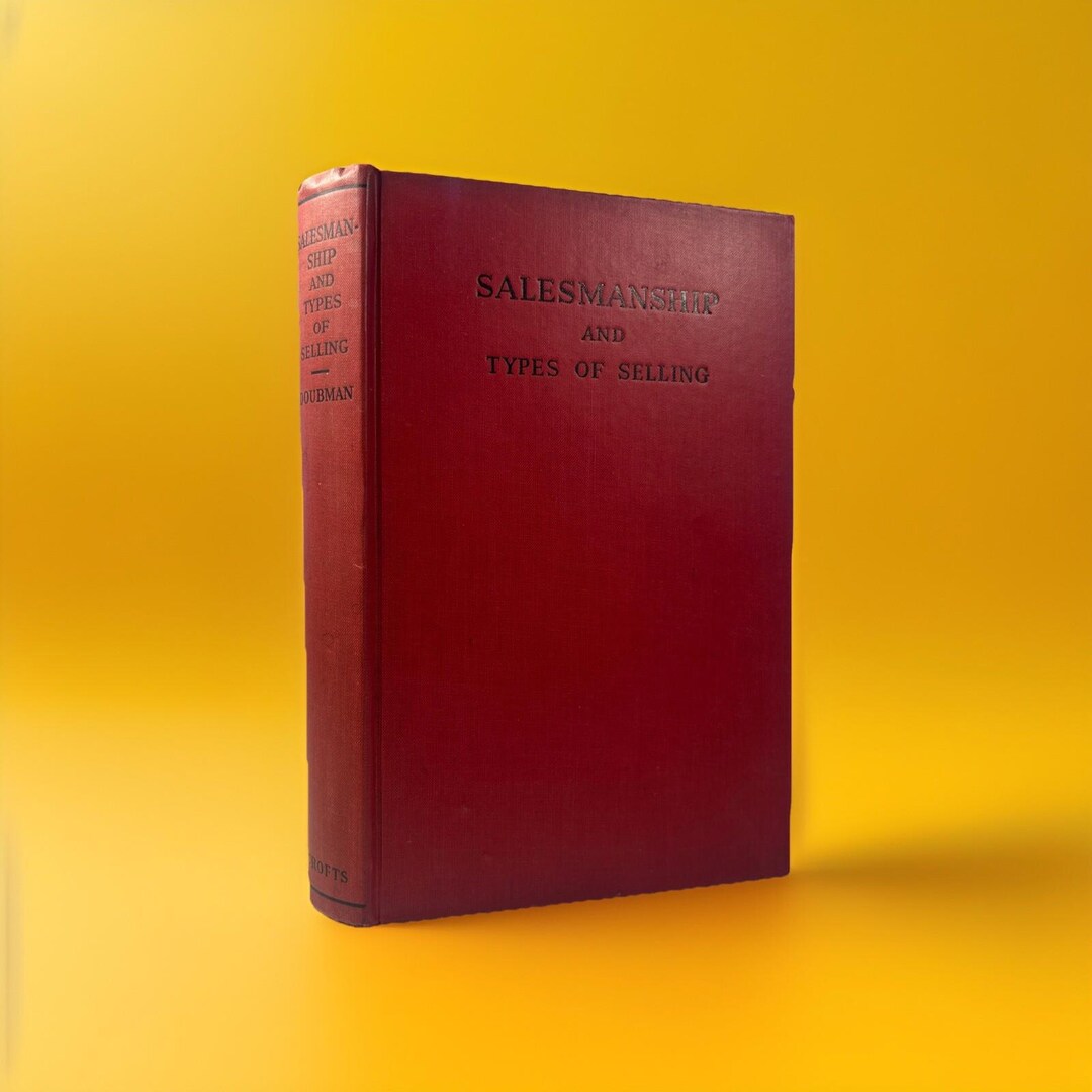 Salesmanship and Types of Selling J. Russell Doubman 1939 Scarce - Etsy