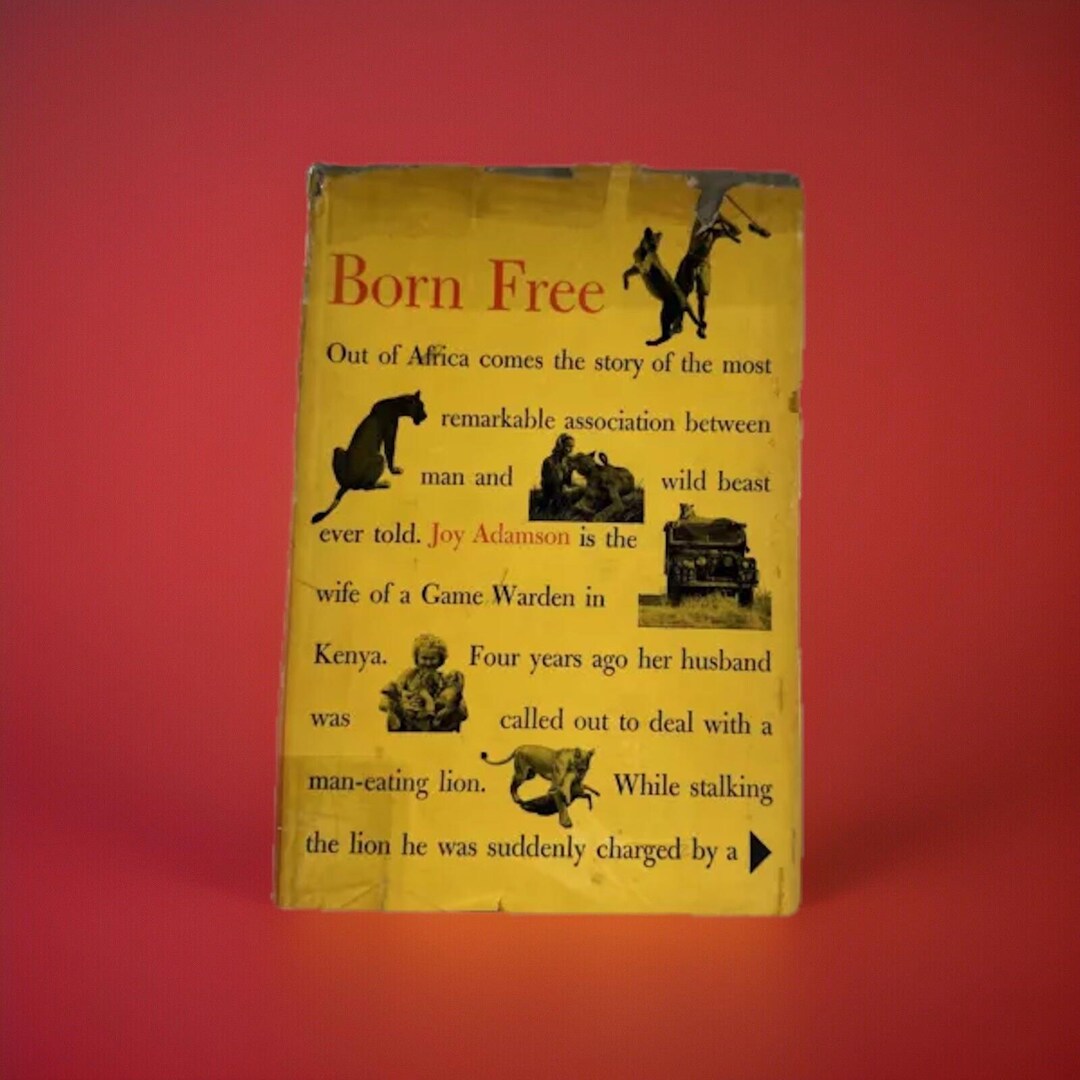 Born Free by Joy Adamson. 1960 1st Edition HC/DJ - Etsy