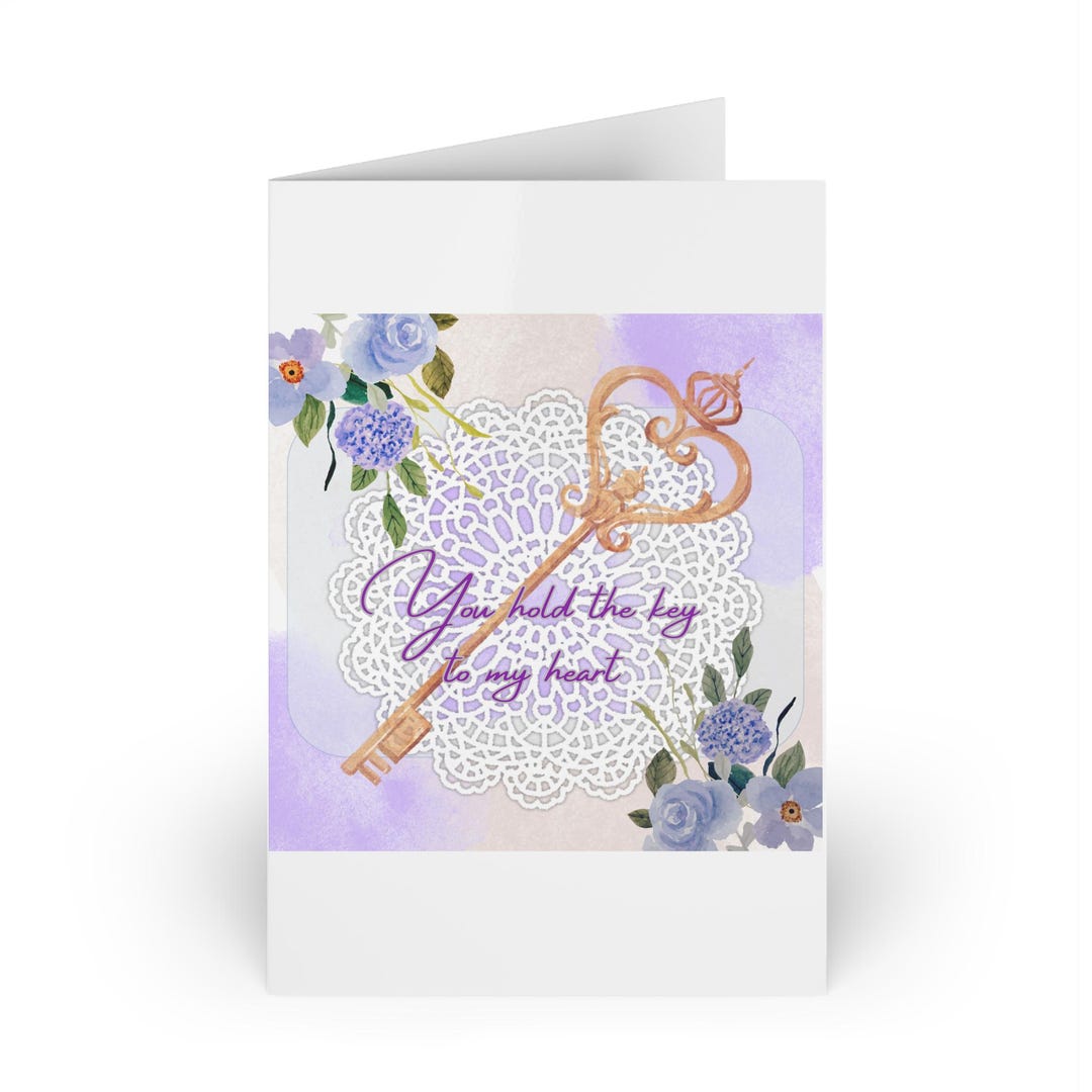 You Hold the Key to My Heart Greeting Card - Etsy