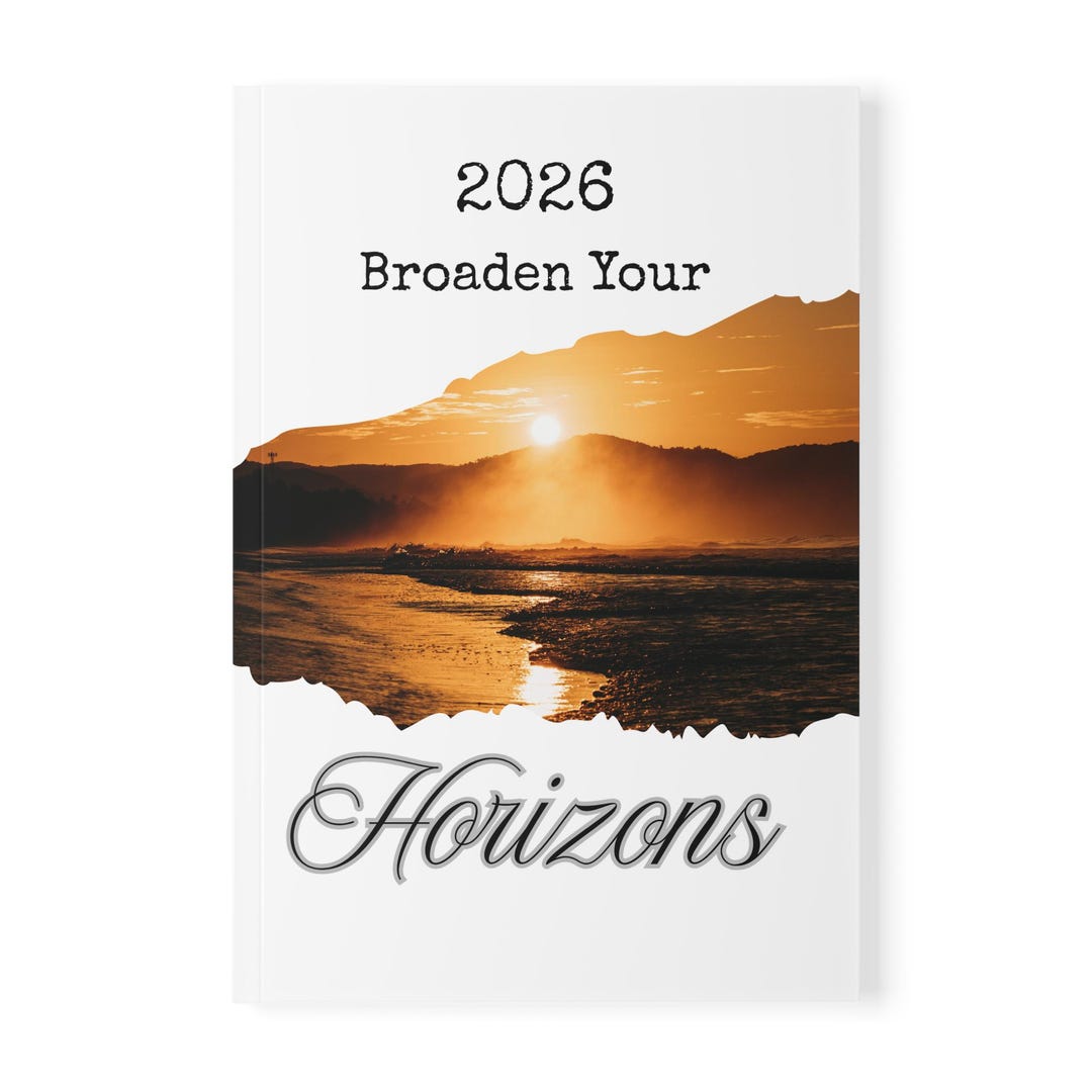 2026 Broaden Your Horizons Notebook A5 | Sunset Landscape Journal - Etsy