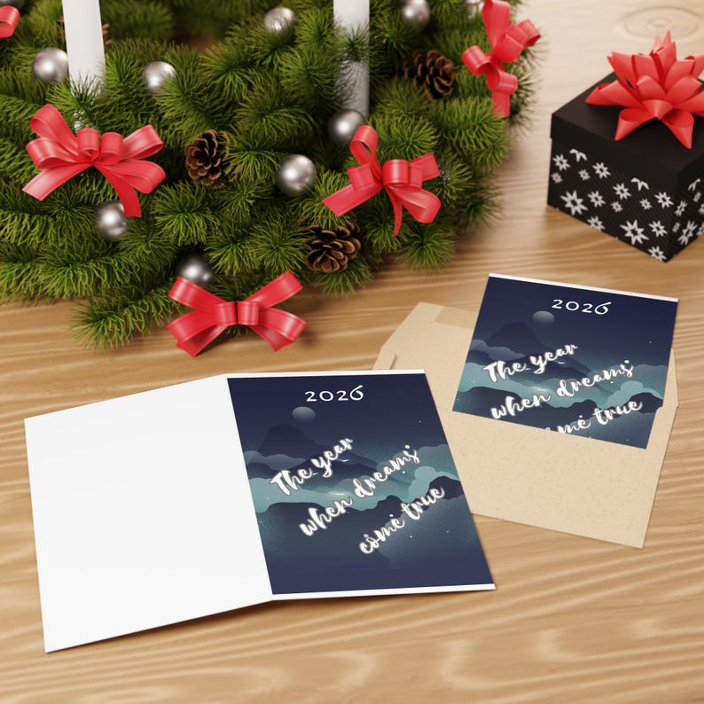 2026 Dreams Come True Greeting Card | New Year Wish - Etsy