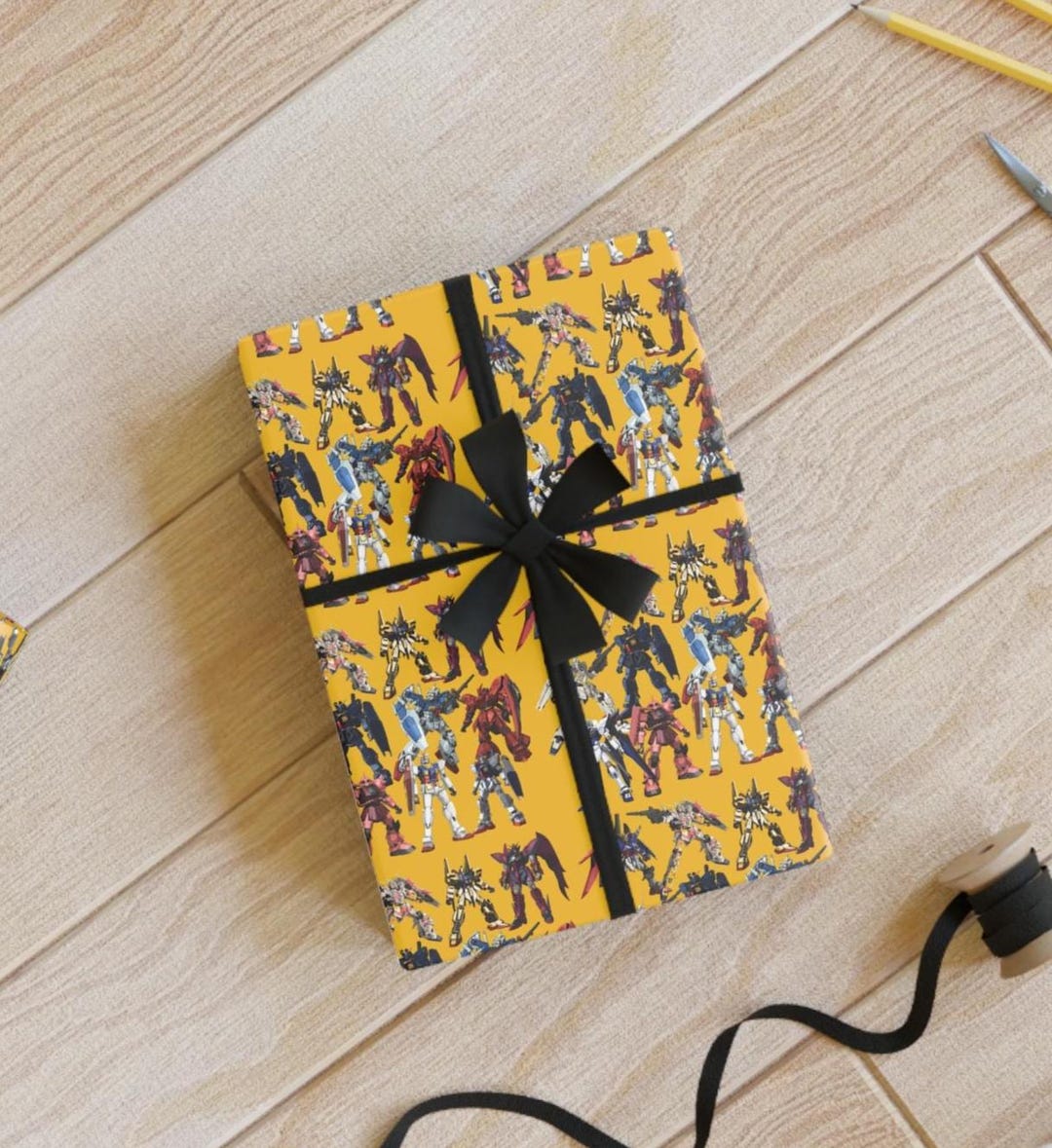 Gundam Wrapping Paper | Anime Mecha Gift Wrap | Robot Pattern Paper ...