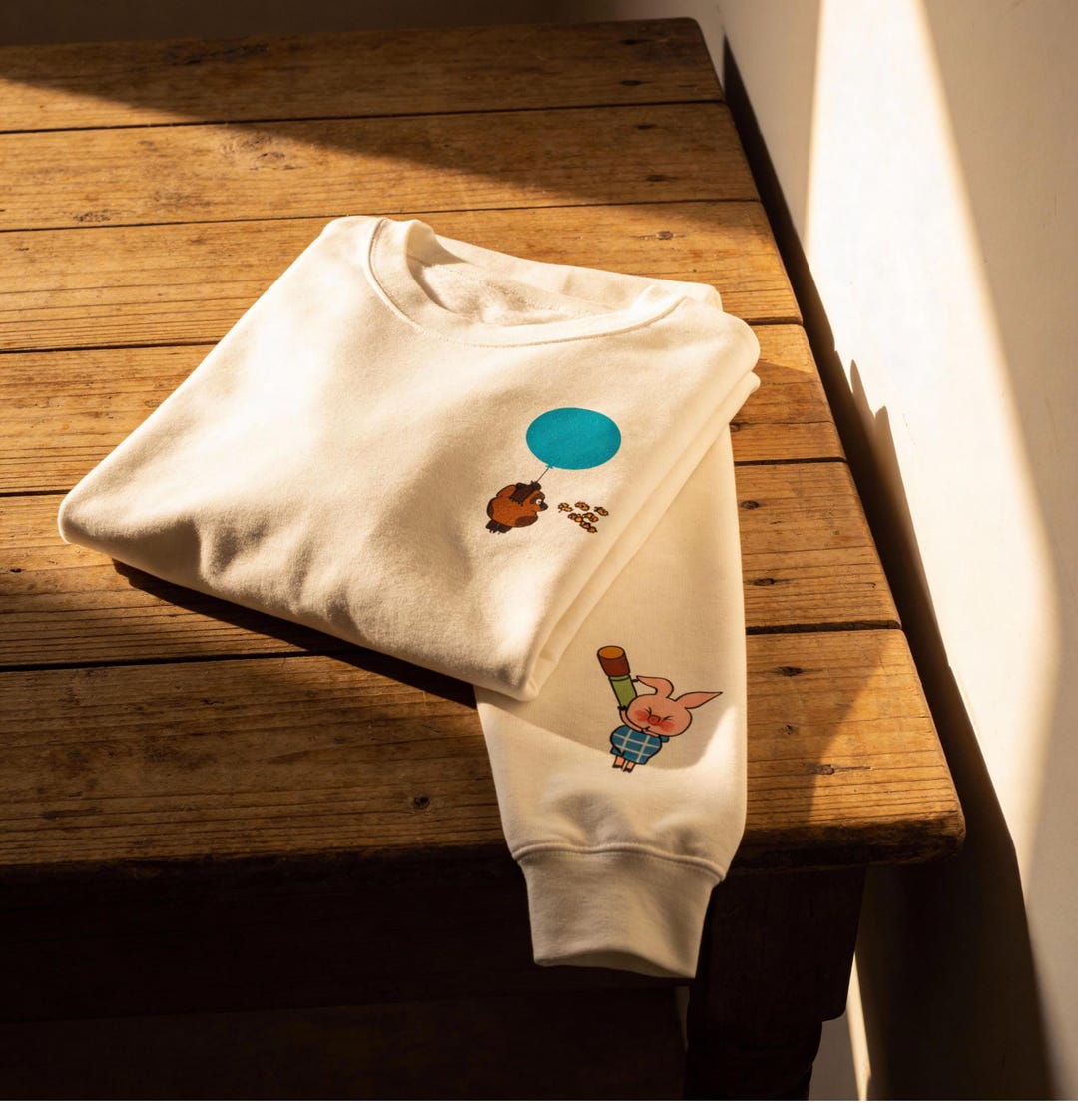Vinni Pukh Cartoon Bear & Piglet Sweatshirt | Vintage Nostalgic Eastern ...