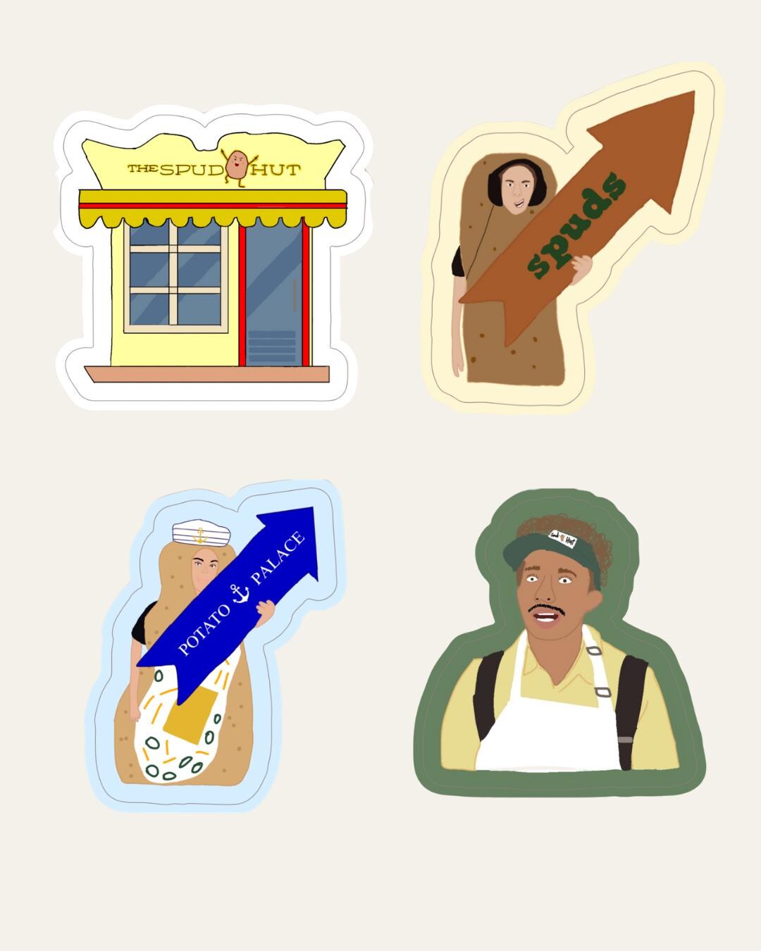 Spud Hut Stickers Smosh 2” - Etsy