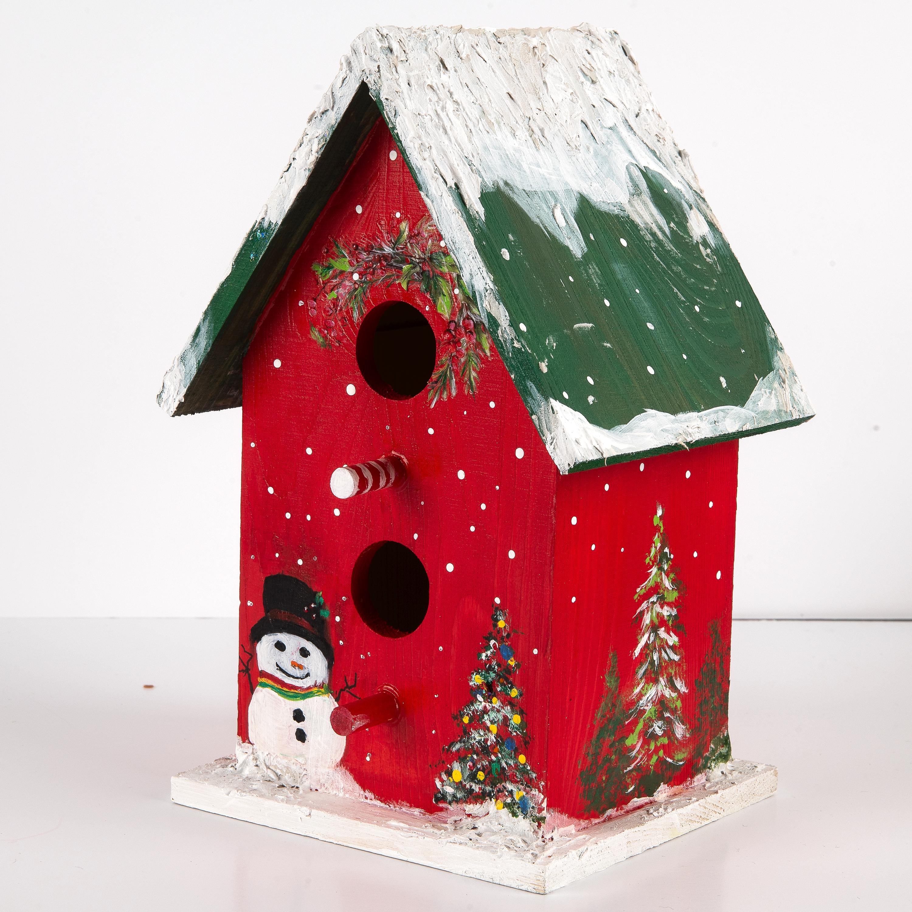 One-of-a-kind Hand Painted and Hand Decorated Birdhouse - Etsy