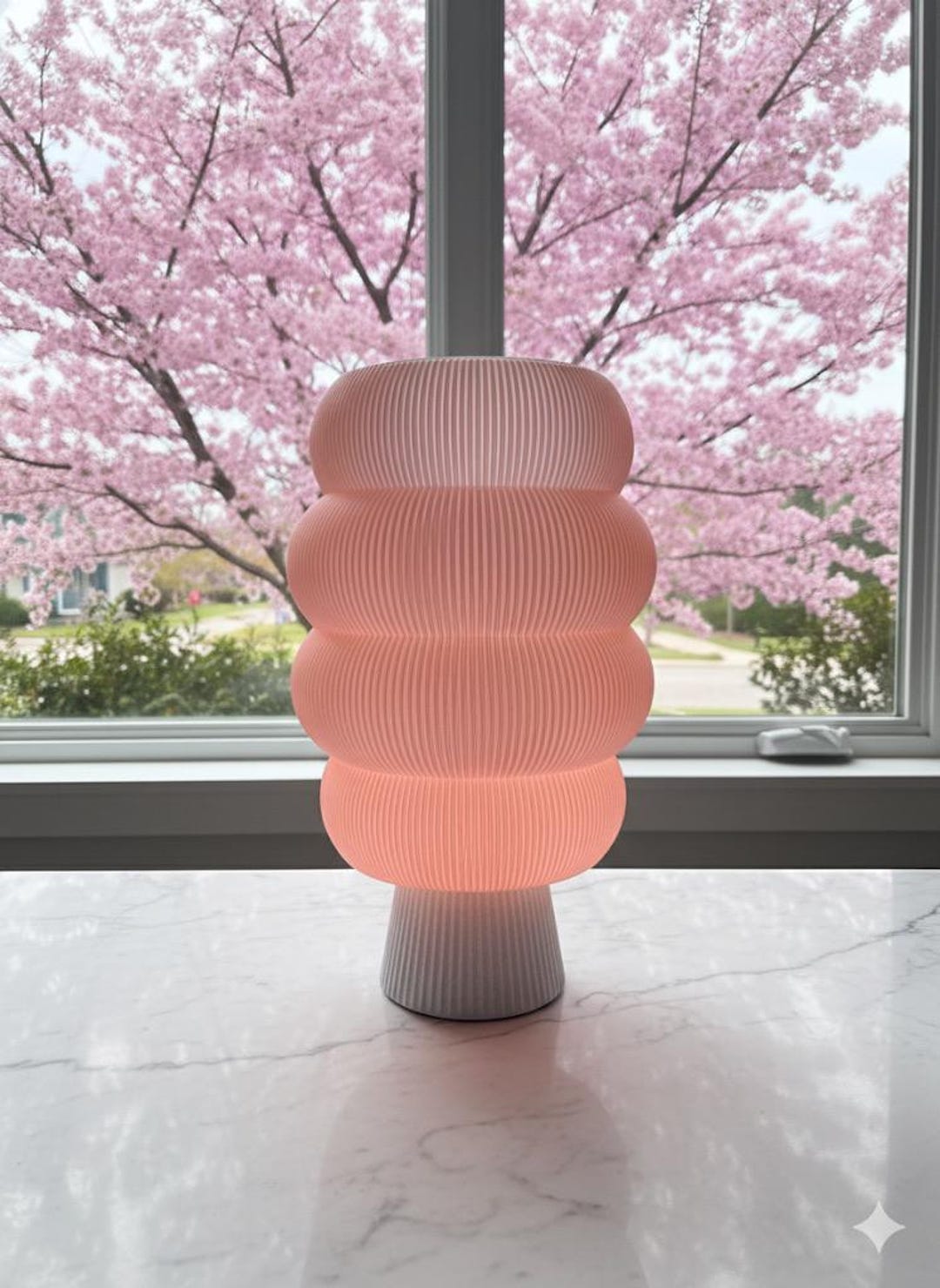 Marble Sakura Lamp - Etsy