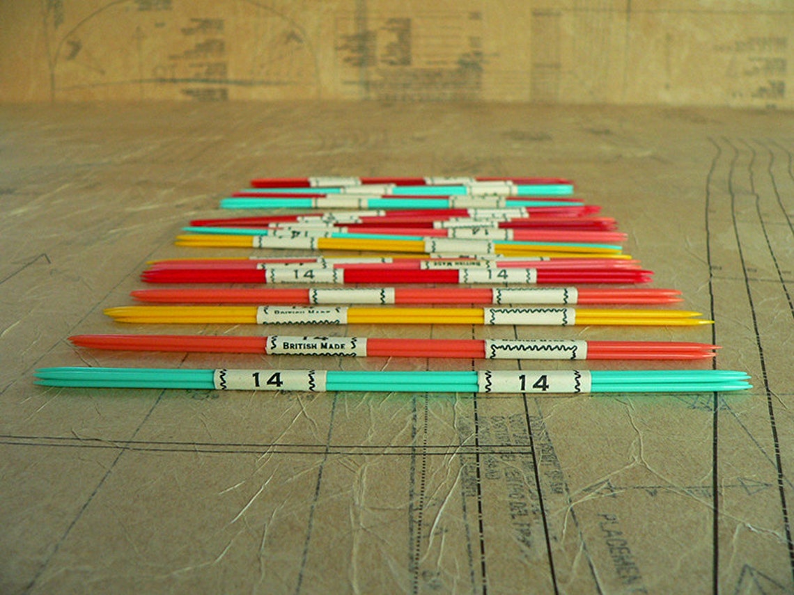 1950s Vintage Double Point Knitting Needles, Set of 4 Needles ...