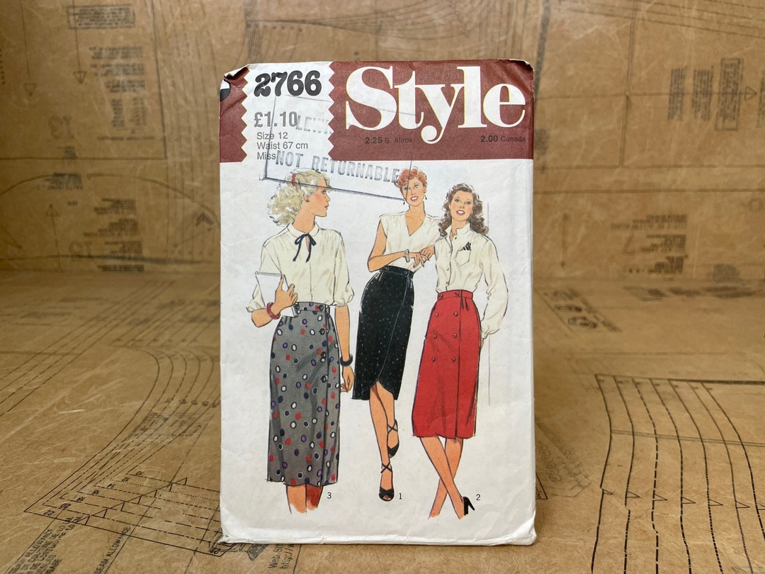Original 1970s Sewing Pattern. Style Skirt Pattern 2766. Waist 26" - Etsy