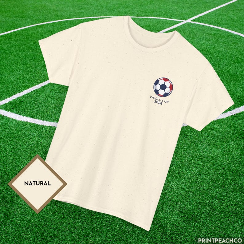 World Cup 2026 USA Soccer Badge Minimalist Shirt, American Flag Ball ...