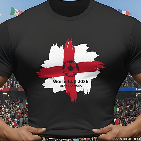 England World Cup 2026 Football Tops - Etsy UK