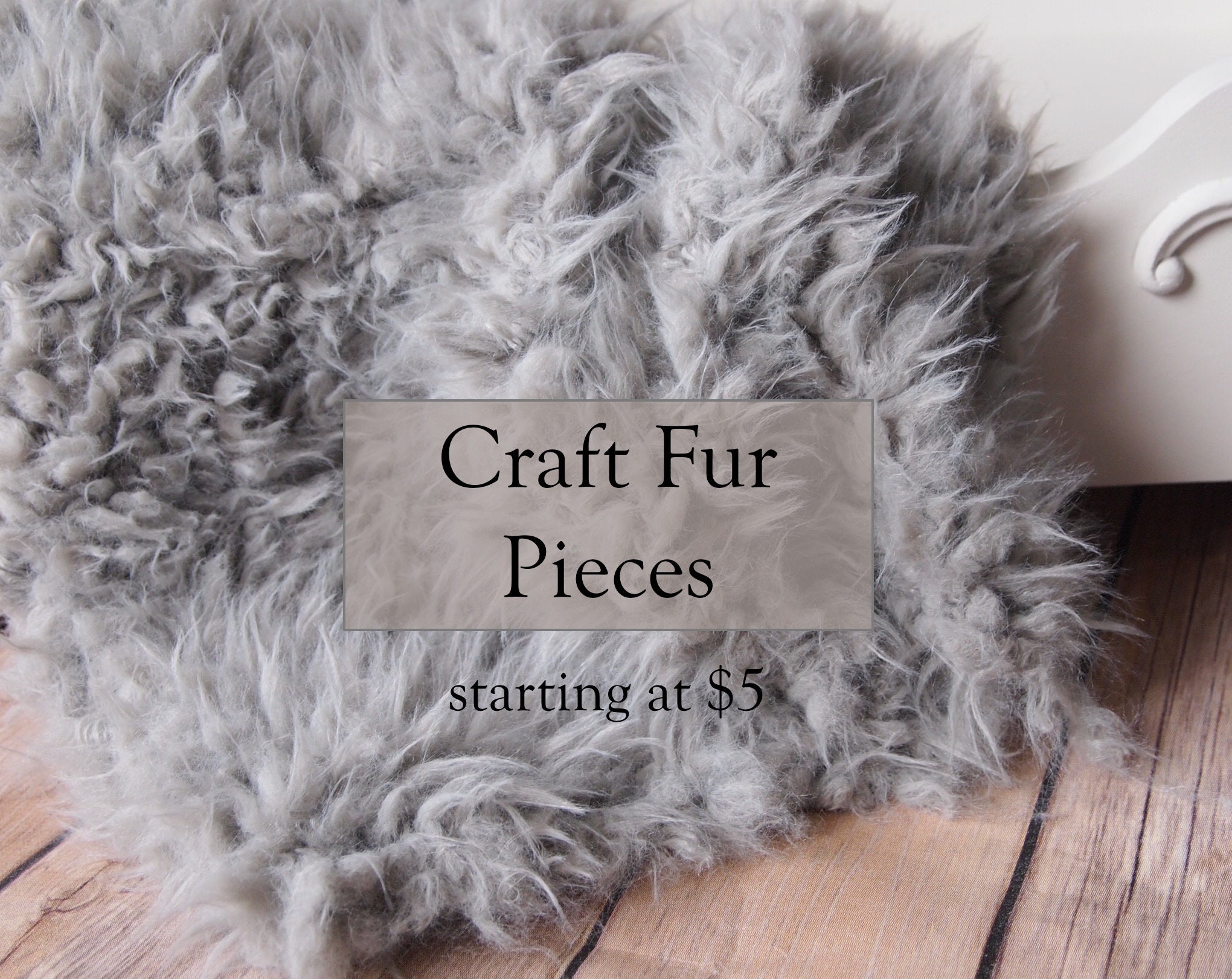 CRAFT FUR Supply Faux Fur Fabric Gray Craft Fur Trim Fake Fur Cosplay Fur Faux Fur Trim Faux Flokati Scraps Etsy