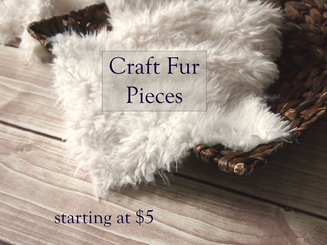 CRAFT FUR Supply, Faux Fur Fabric, off White, Craft Fur Trim, Fake Fur ...