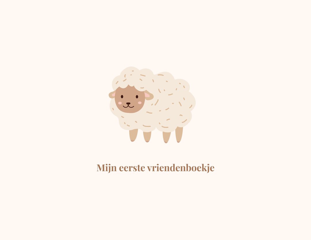 Canva Template 'my First Friends Book' - Etsy