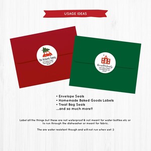 Personalized Holiday Round Labels | Customized Gift Stickers ...