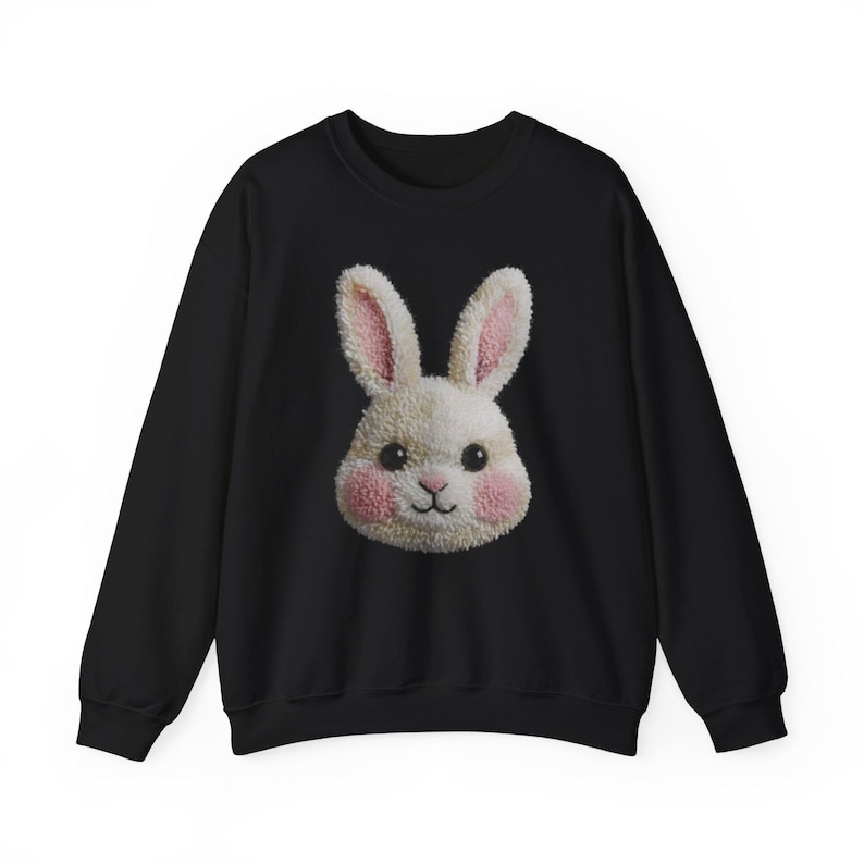Kunstgarn Häschen Applikation PNG Pullover, Flauschiges Kaninchen ...