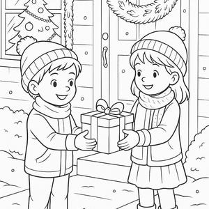 Magical Christmas Holy Night Coloring Pages for Kids | 12 Printable ...