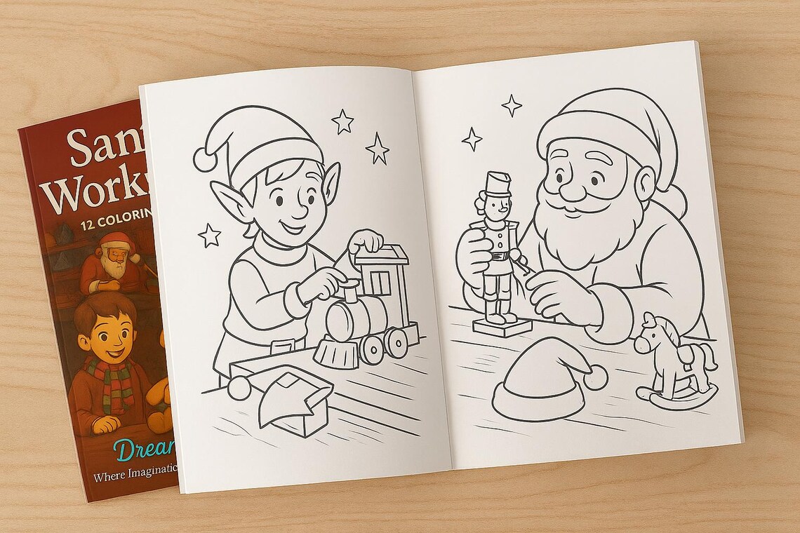 Christmas Santa Coloring Pages for Kids | 12 Printable Holiday Sheets ...