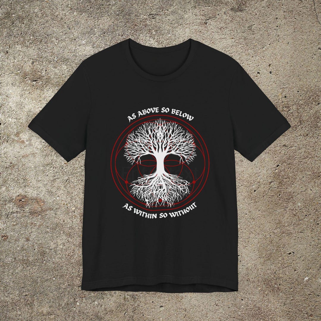 As Above so Below, Tree of Life, Occult Tshirt, Alchemy Unisex Tee - Etsy