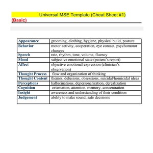 MH Practitioner Bundle/clinical Tips/mse Levels(basic/intermediate ...