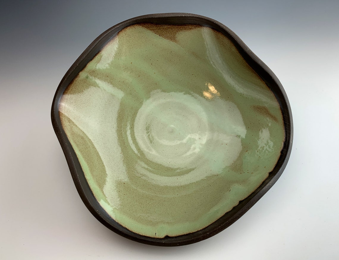 Med WAVE BOWL Ceramic Fruit Bowl Art Bowl Coffee Table | Etsy