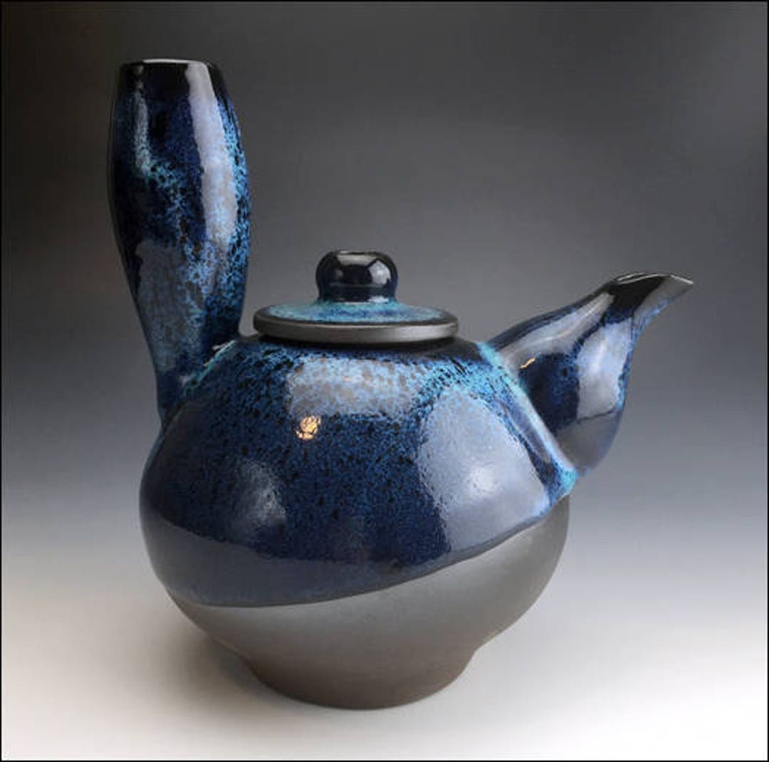 Blue BOUCDACHI TEAPOT | Ancient Japanese Style, Deep Sapphire Glaze ...