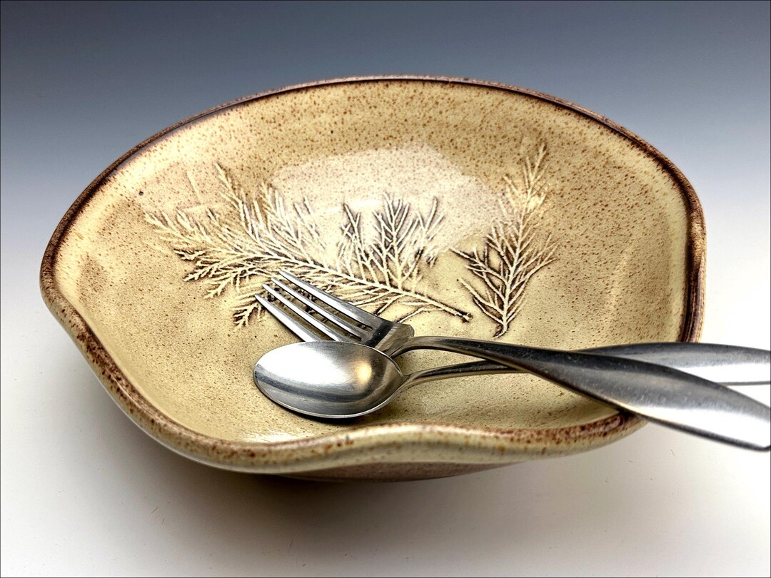 Cypress BUDDHA BOWL | Rustic Ivory Wave Dish, Holds Pasta Devices ...