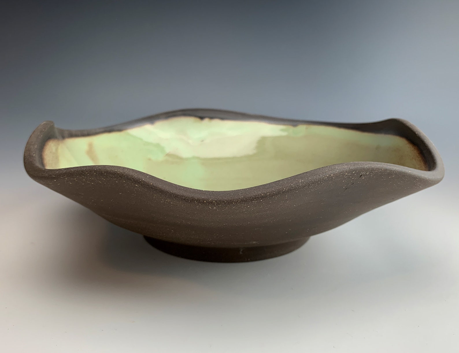 Med WAVE BOWL Ceramic Fruit Bowl Art Bowl Coffee Table | Etsy