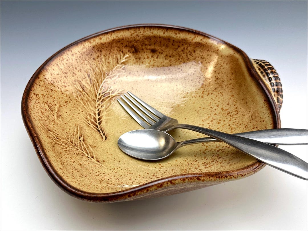 Handmade CYPRESS POTTERY BOWL | Amber Wave Dish, Buddha Pasta Bowl ...