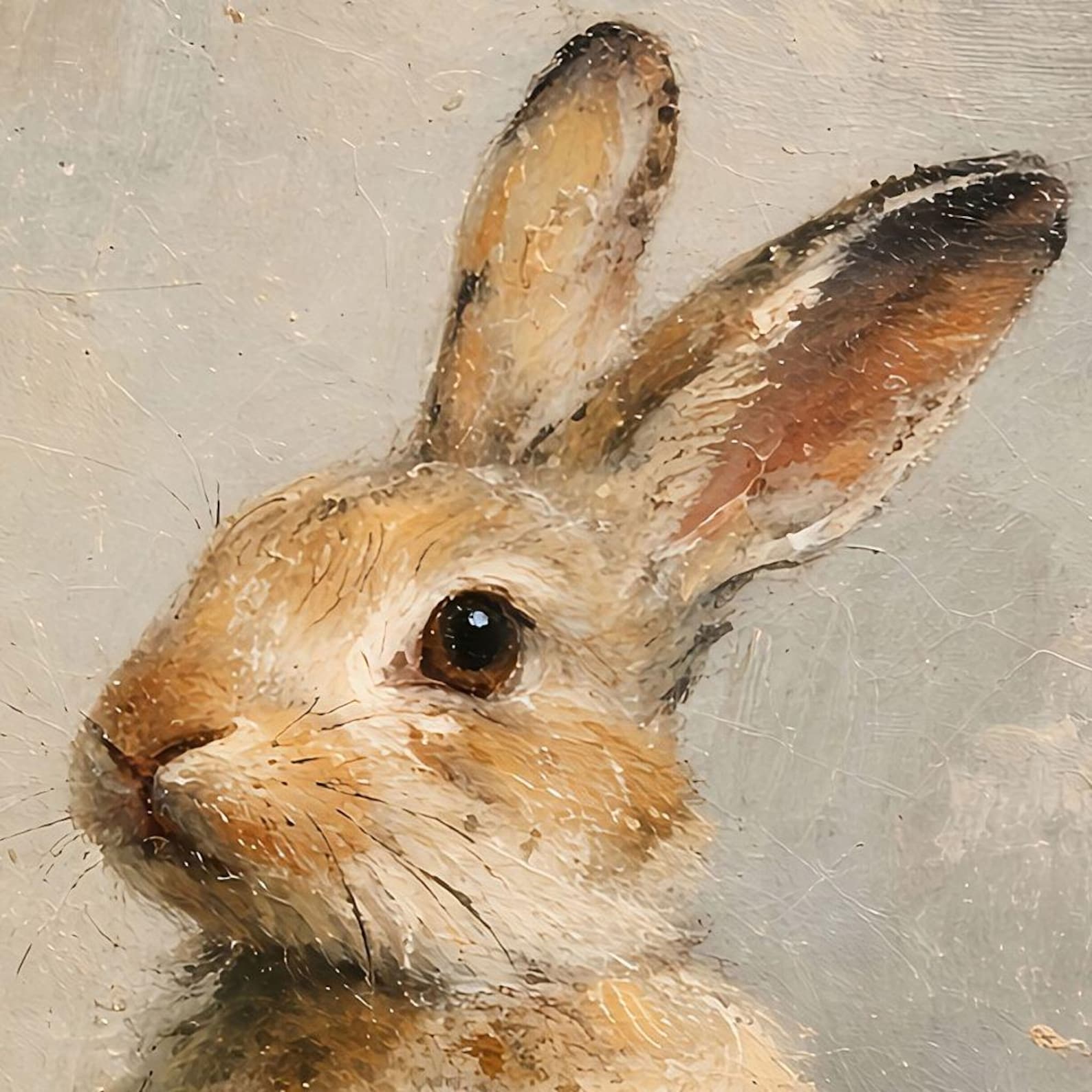Vintage Easter Bunny Print, Antique Romantic Victorian Cottagecore ...