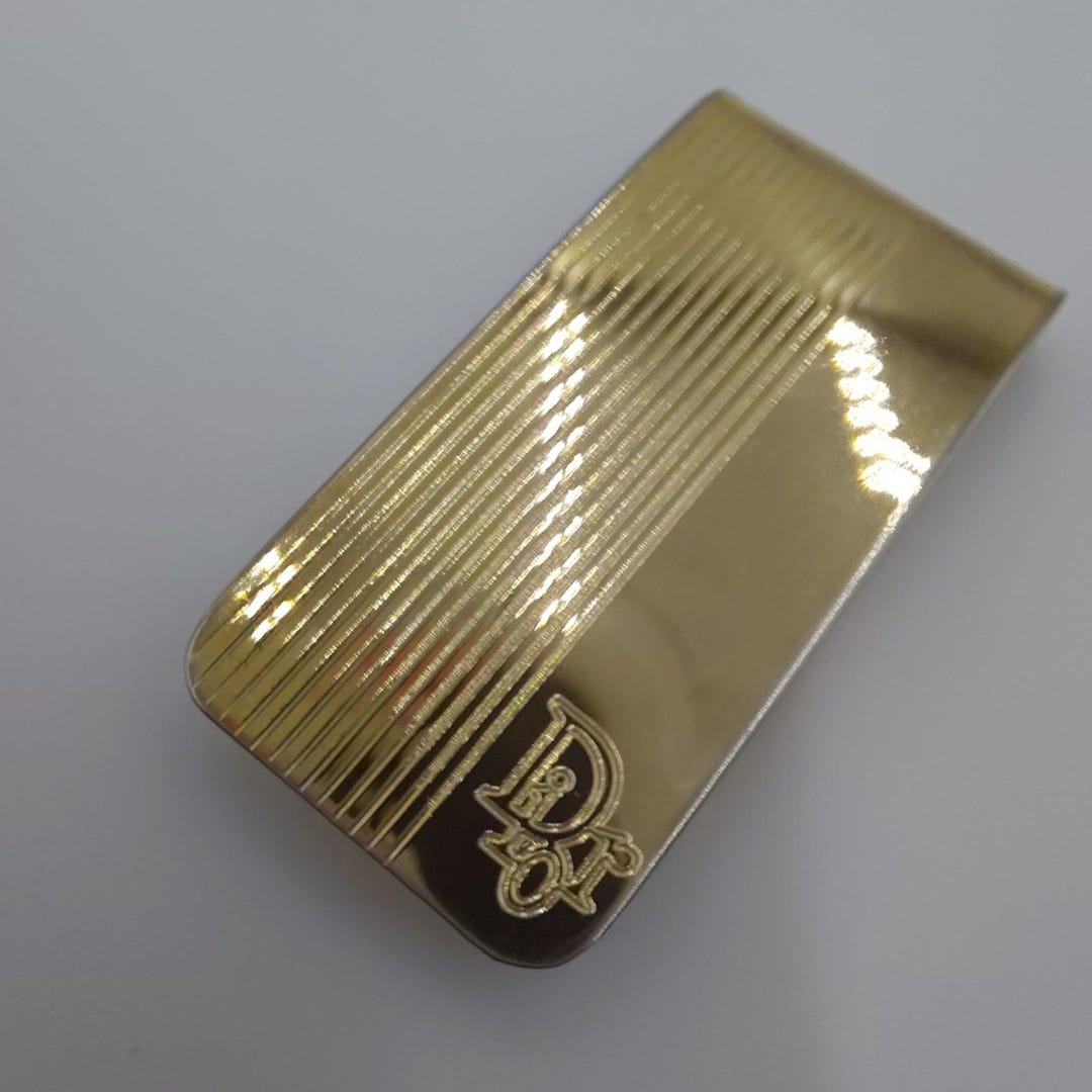 Vintage Dior Gold Tone Old Money Clip Luxury Fathers Day Gift Law ...