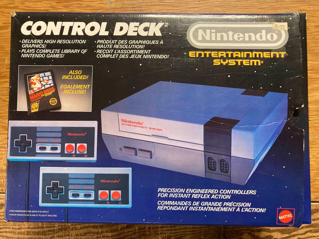 Console : Original 1985 Nintendo NES / Control Deck / Mario Bros Bundle ...