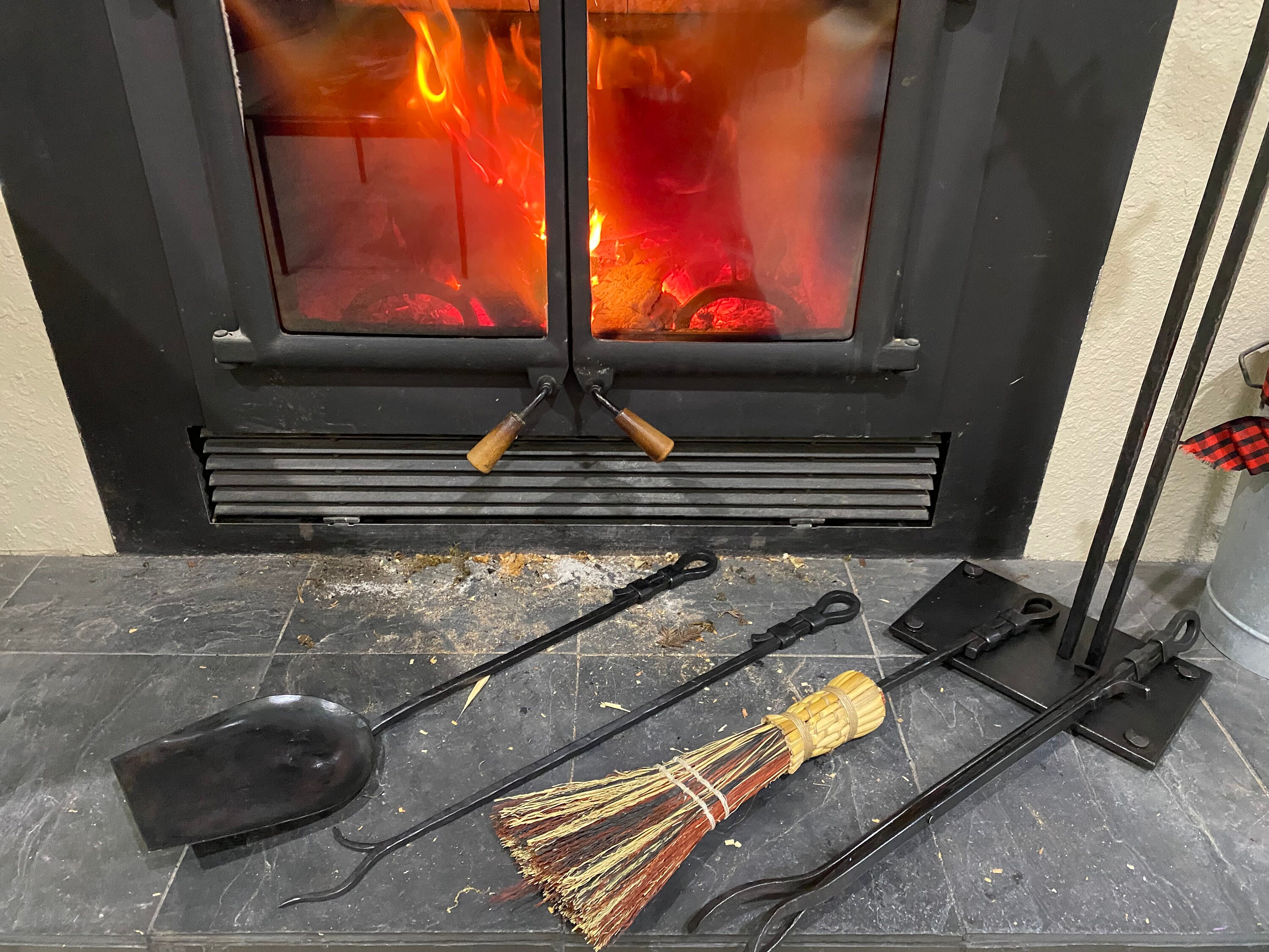 Made to Order Fireplace Set Blacksmithed - Etsy