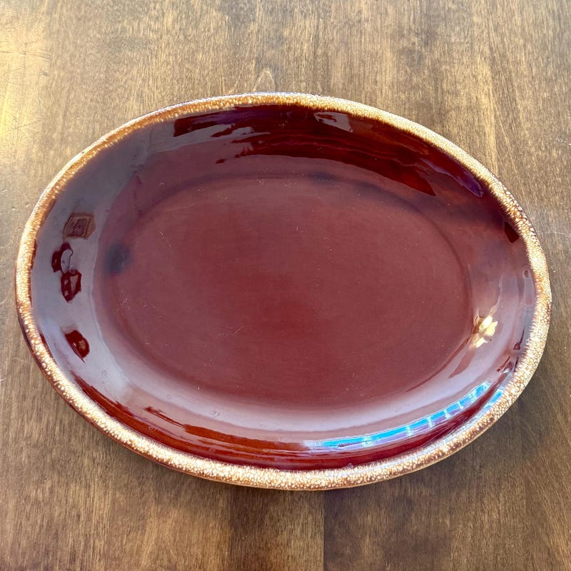 Vintage Platter Brown - Etsy