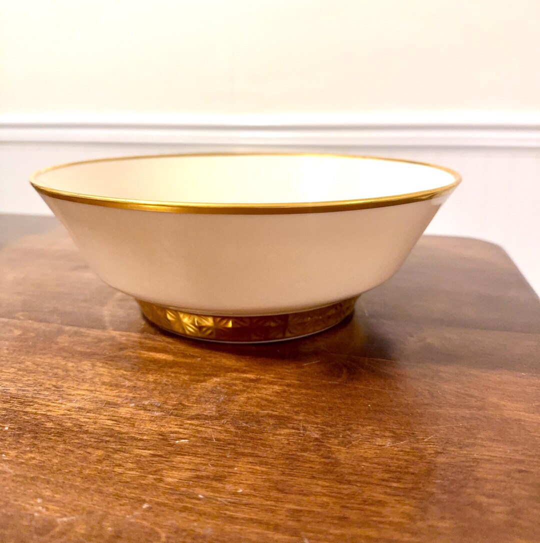 Lenox Landmark Serving Bowl Trimmed in Gold - Etsy