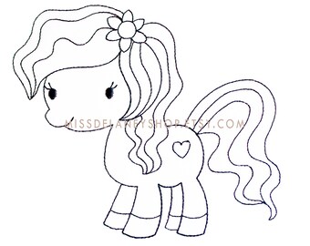 Pony Outline - Etsy