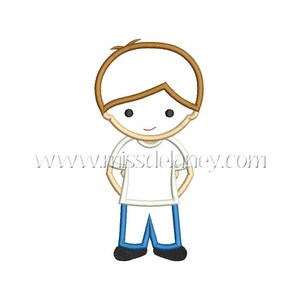 Boy Digital Applique Design - Etsy
