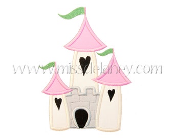 Princess Castle Applique Design - Etsy