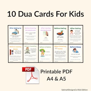 10 Daily Dua Cards - Etsy