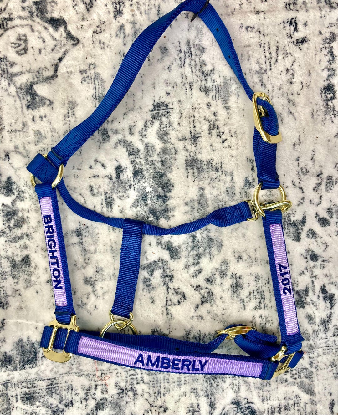 Personalized Adjustable Horse Halter, Halter, Monogrammed Horse Halter ...