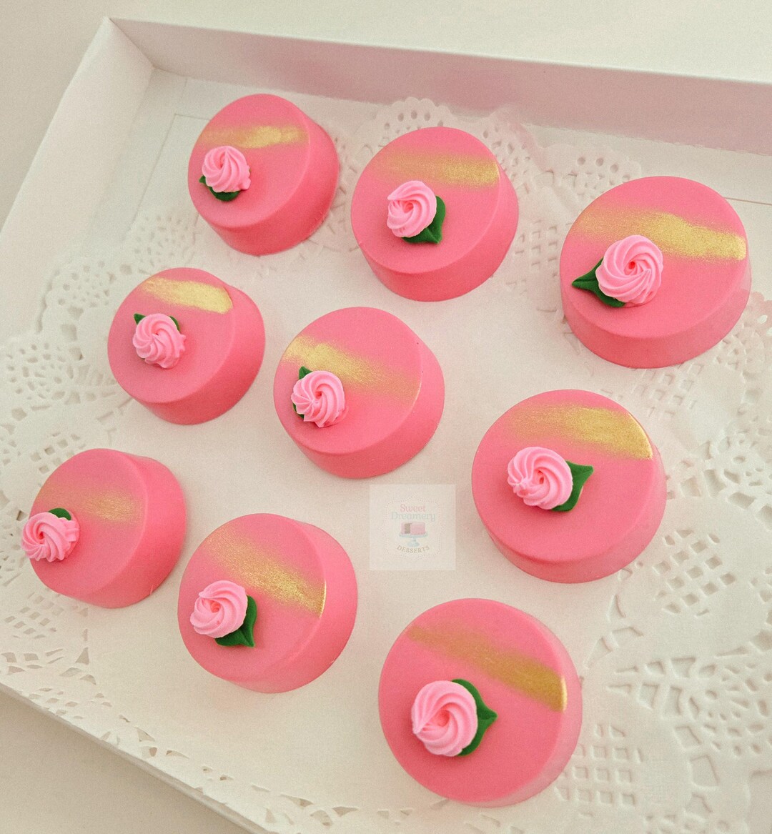 Pink and Gold Chocolate Covered Oreos - Etsy