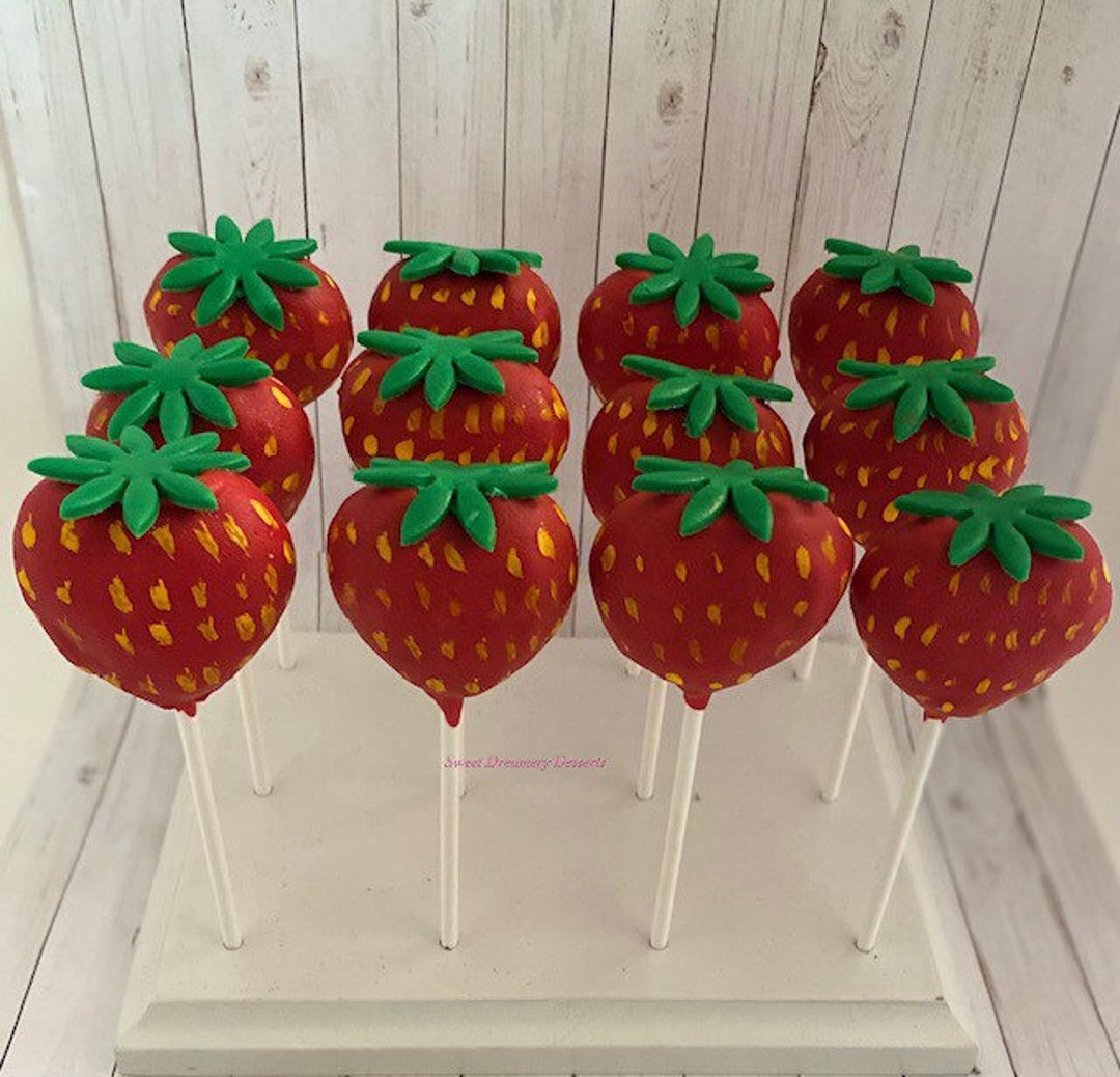 Strawberry Cake Pops * Fruit Cake Pops - Etsy