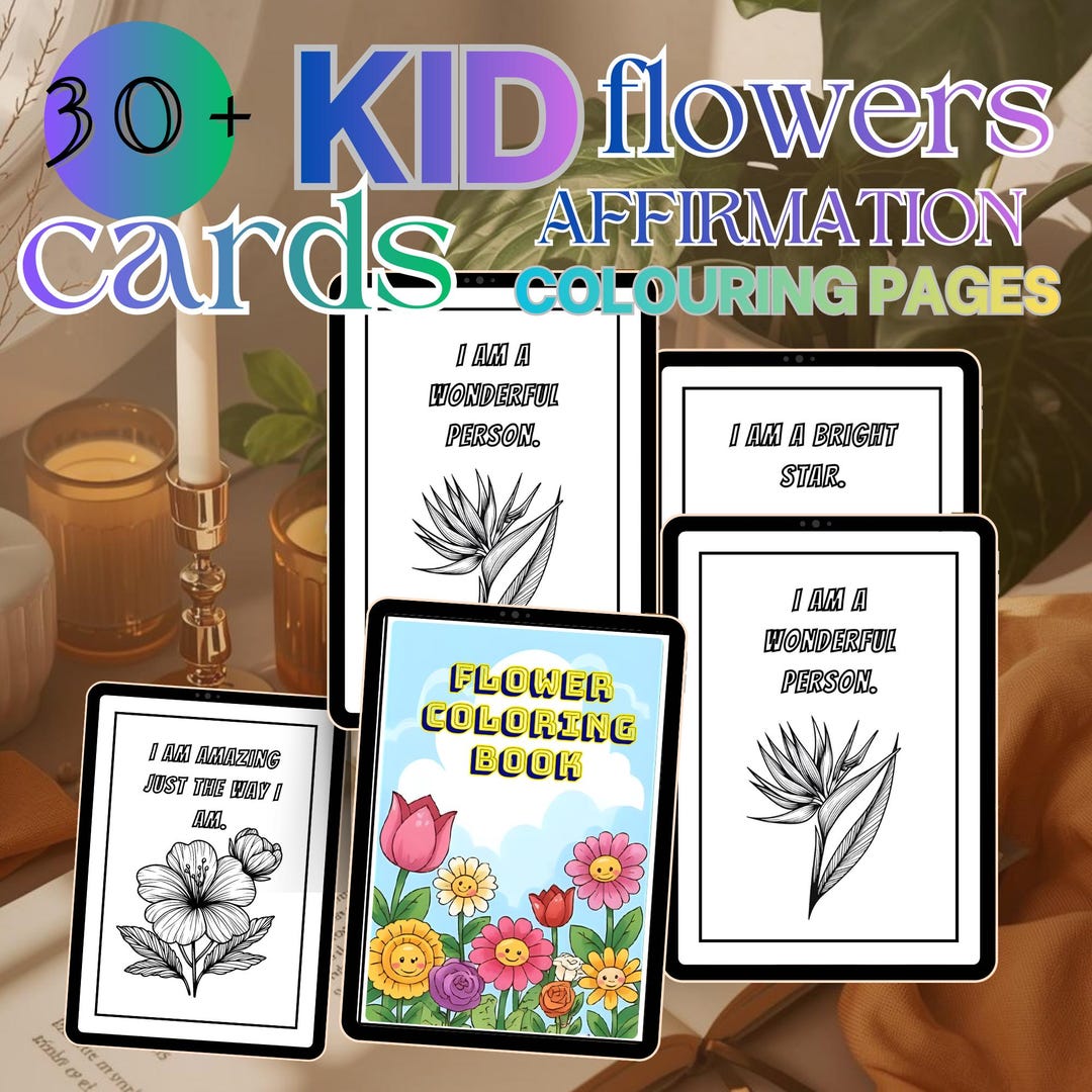 Kids Flower Coloring Pages Printable | Floral Activity Sheets for ...