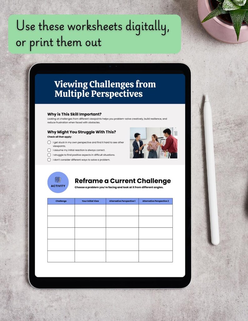 Executive Function Worksheet Cognitive Flexibility Perspective Taking ...