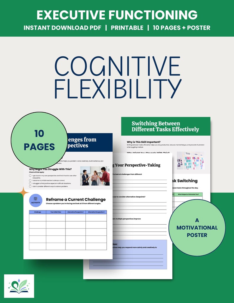 Executive Function Worksheet Cognitive Flexibility Perspective Taking ...