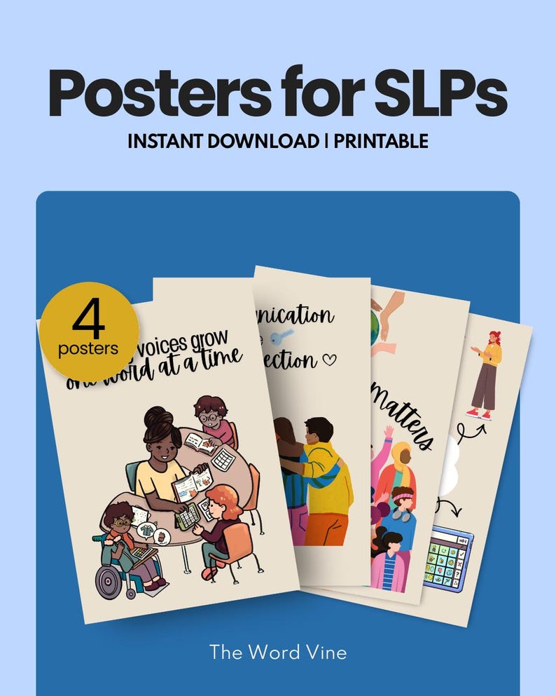 SLP Posters With Quotes Communication and Diversity (digital Download ...