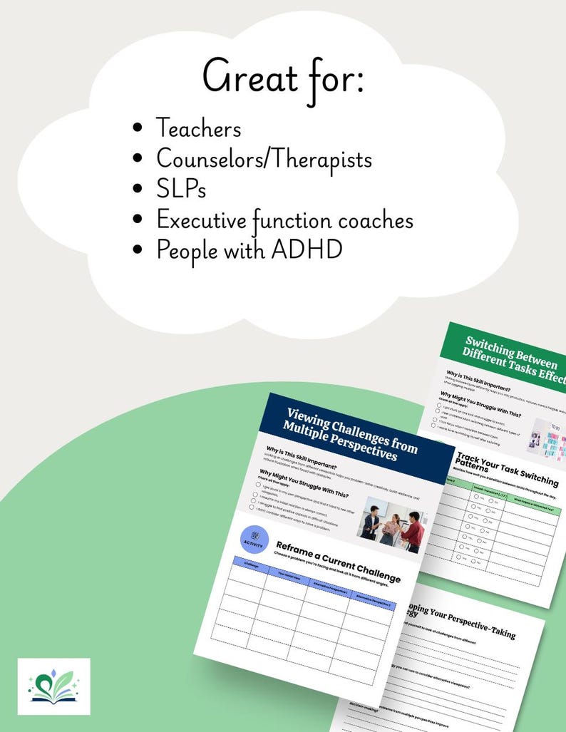 Executive Function Worksheet Cognitive Flexibility Perspective Taking ...