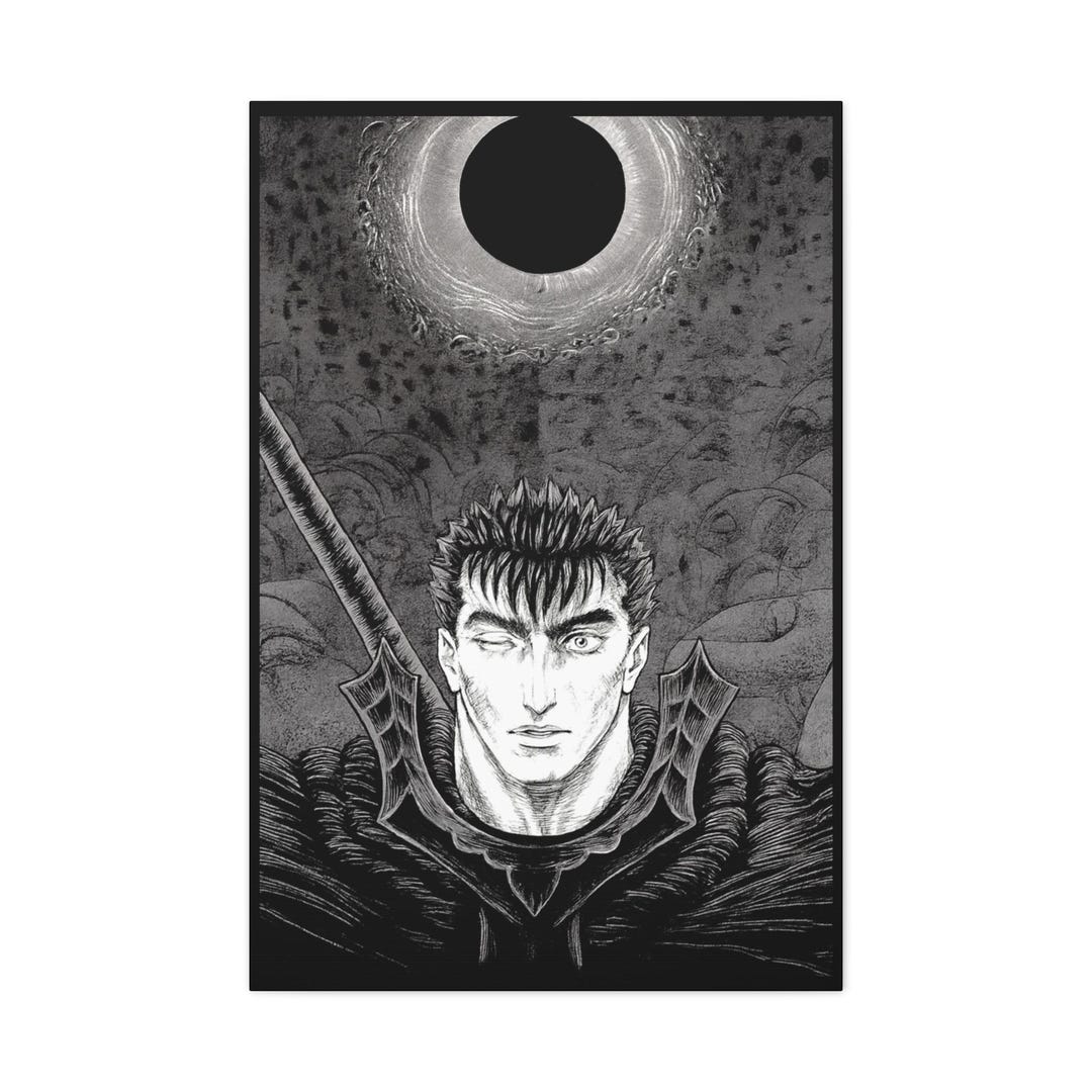 Guts Eclipse Customizable Manga Art Print | Black Swordsman Berserk Fan ...