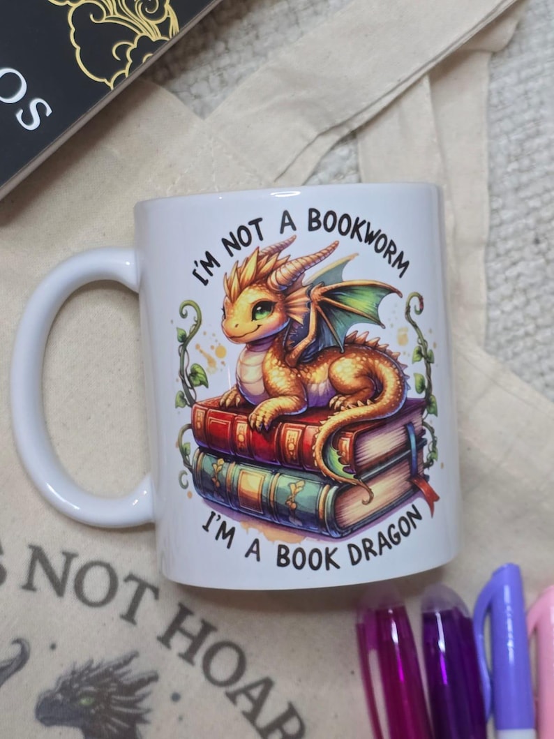 Fourth Wing Inspired Book Dragon Mug - Etsy
