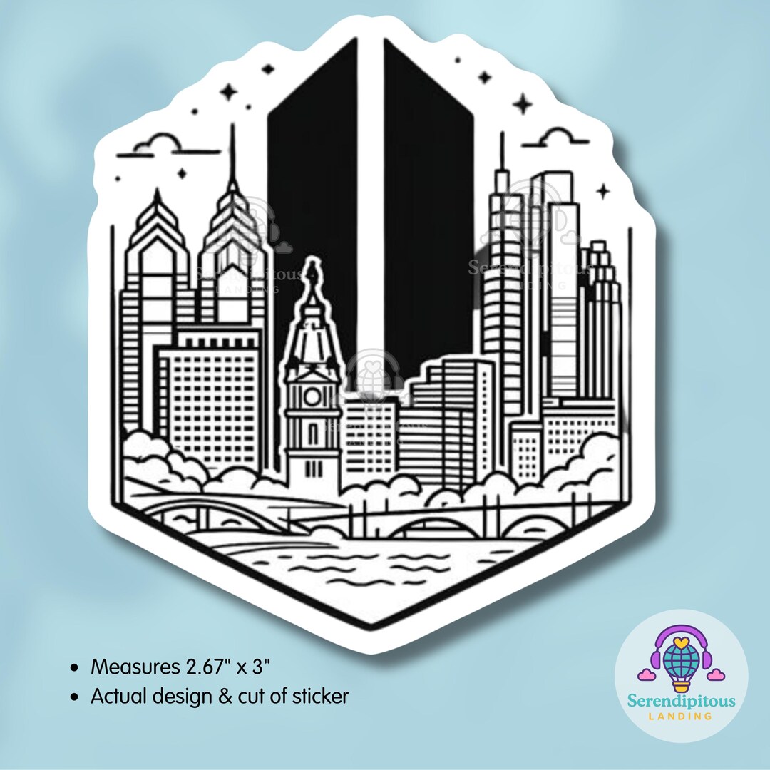 Philadelphia BTS ARMY Skyline Sticker - Etsy