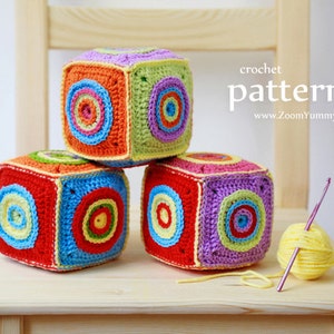 Crochet Pattern - Crochet Soft Toy Cube - (pattern No. 069) - INSTANT ...